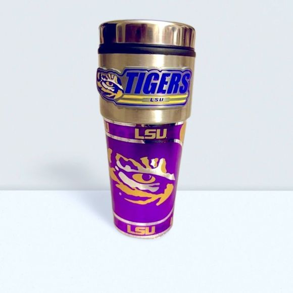 Goldia | Dining | Lsu 36 Metallic Wrap Stainless Tumbler 6oz | Poshmark